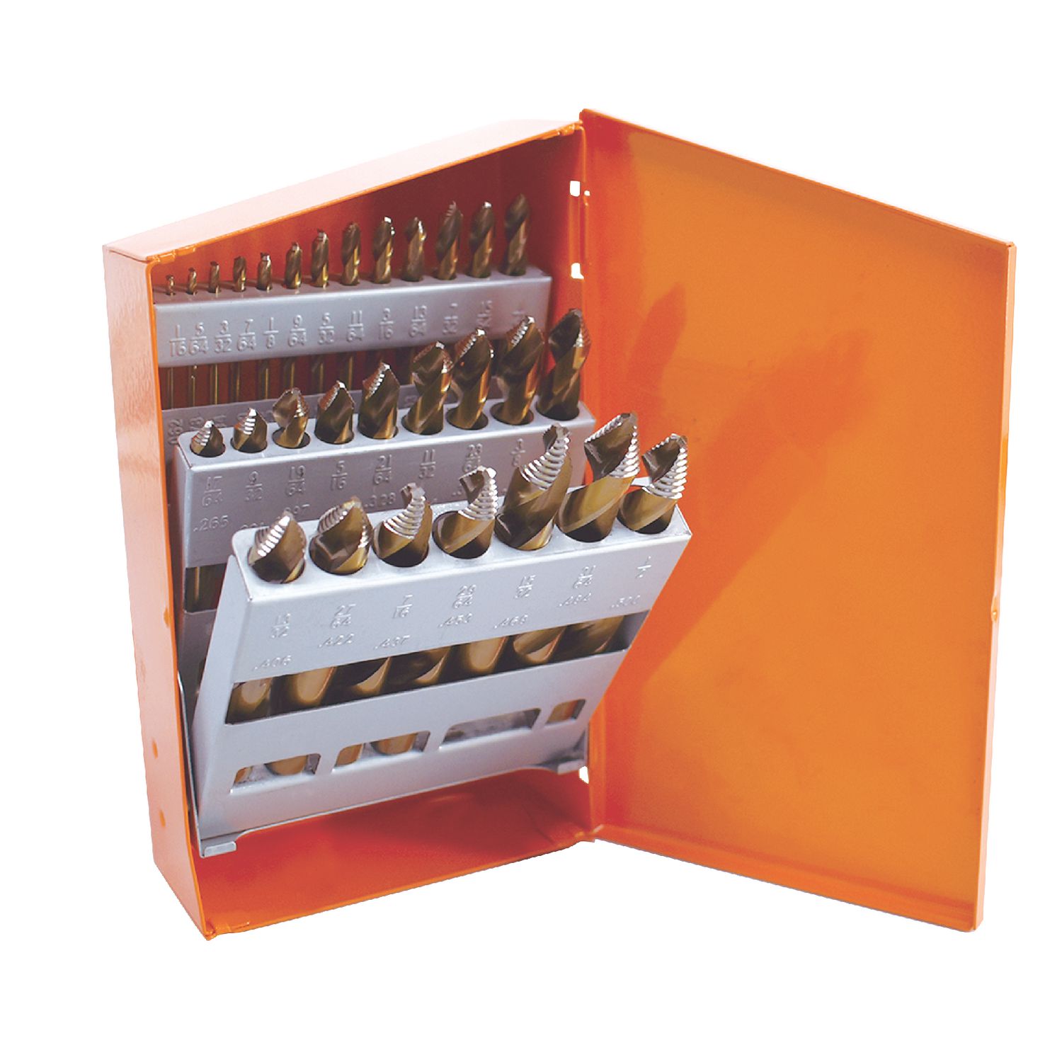 HYPER-STEP COBALT STUBBY REDUCED SHANK DRILL BIT SET, 29 PIECE - Matco ...