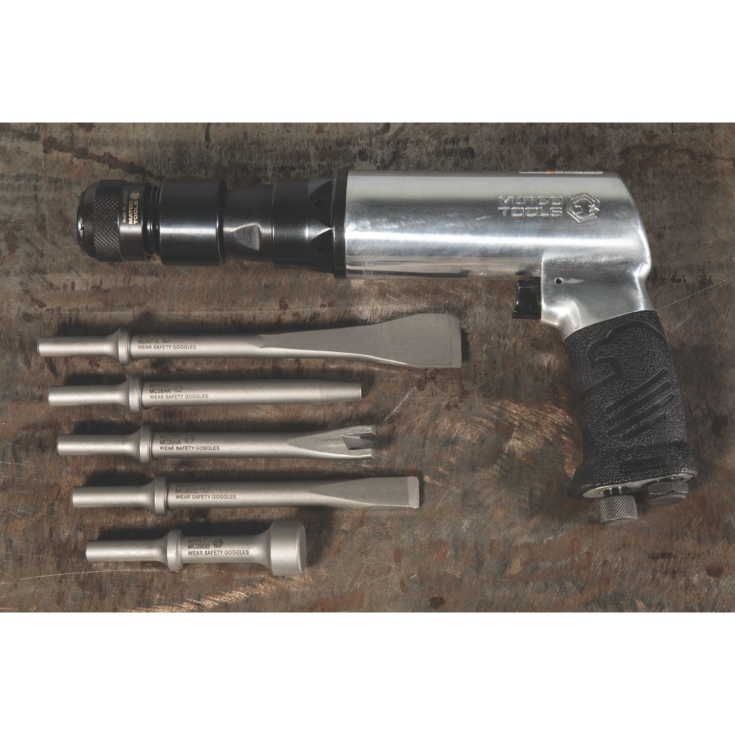 LONG BARREL PNEUMATIC AIR HAMMER KIT - Matco Tools