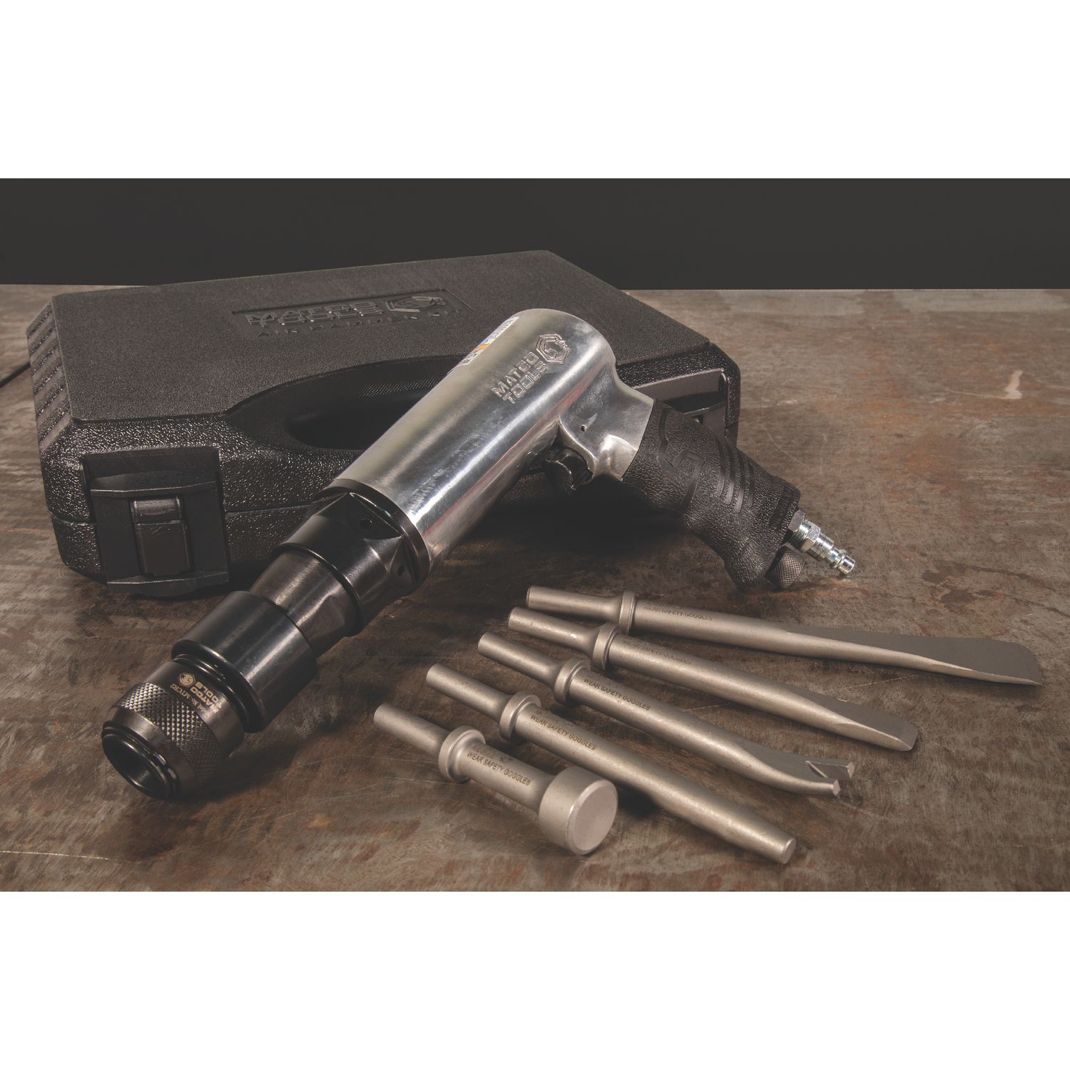 LONG BARREL PNEUMATIC AIR HAMMER KIT - Matco Tools